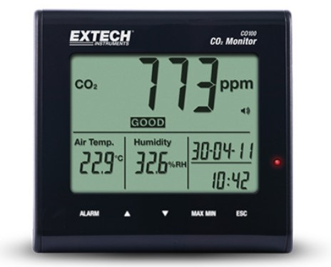 EXTECH CO100 Desktop Indoor CO2 Air Quality Meter - Daara online exhibition