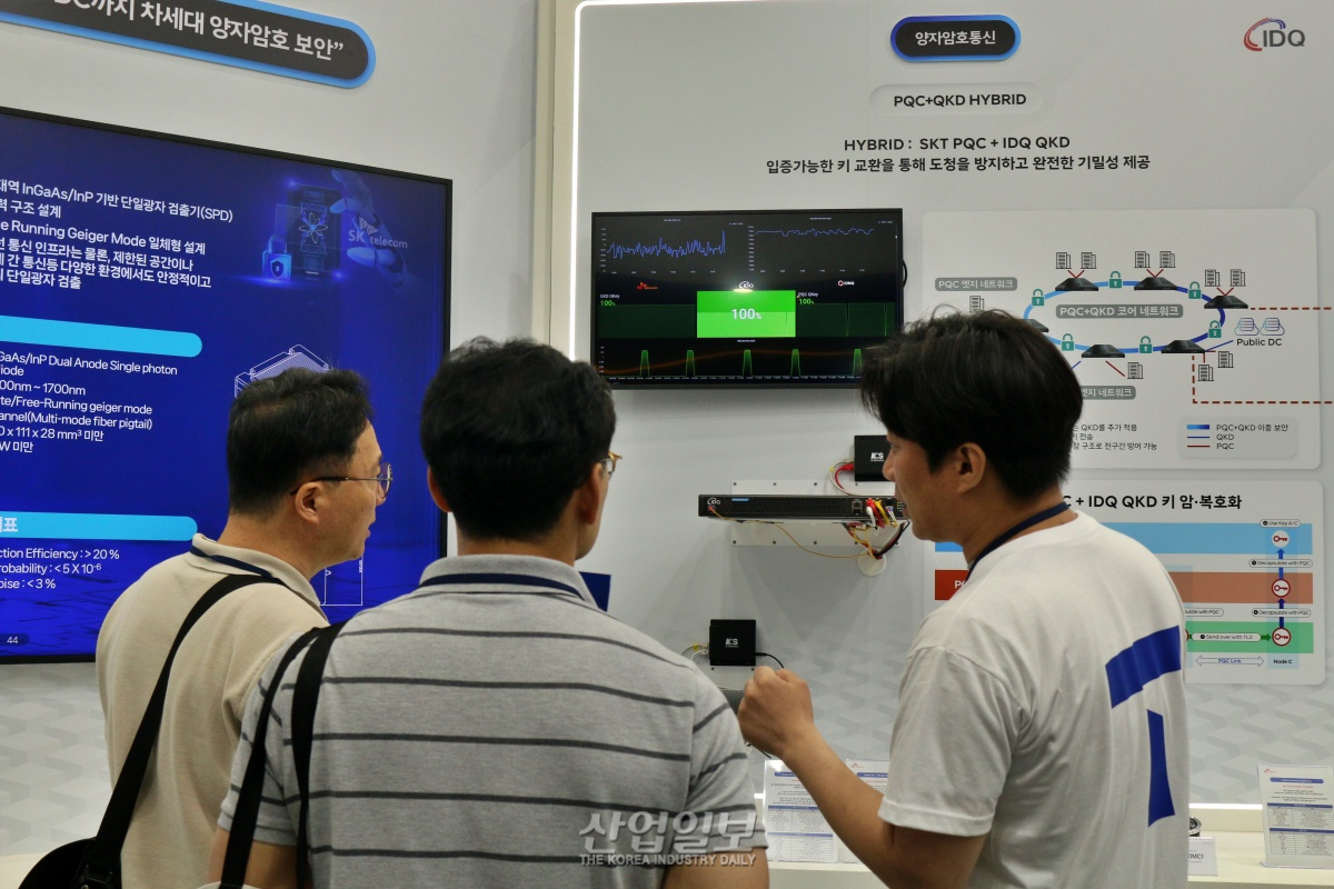SKT-IDQ, PQC·QKD 결합한 하이브리드 양자보안 장비 선보여